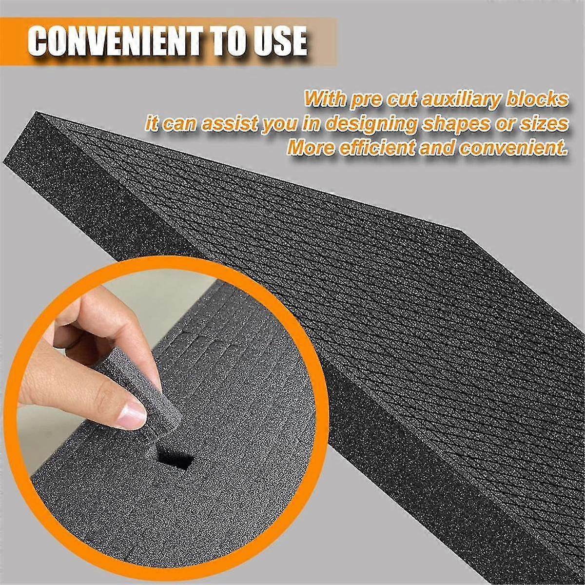 Foam Liner - 2 Sizes Pick And Pluck Foam Tray Pad Tool Box Drawer ...