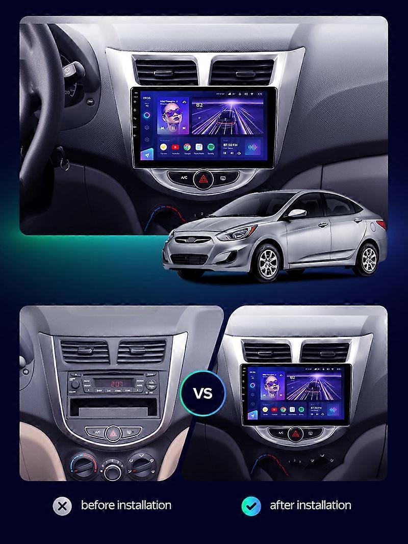 Suitable for modern Reina car 10-16 Android large screen navigation ...