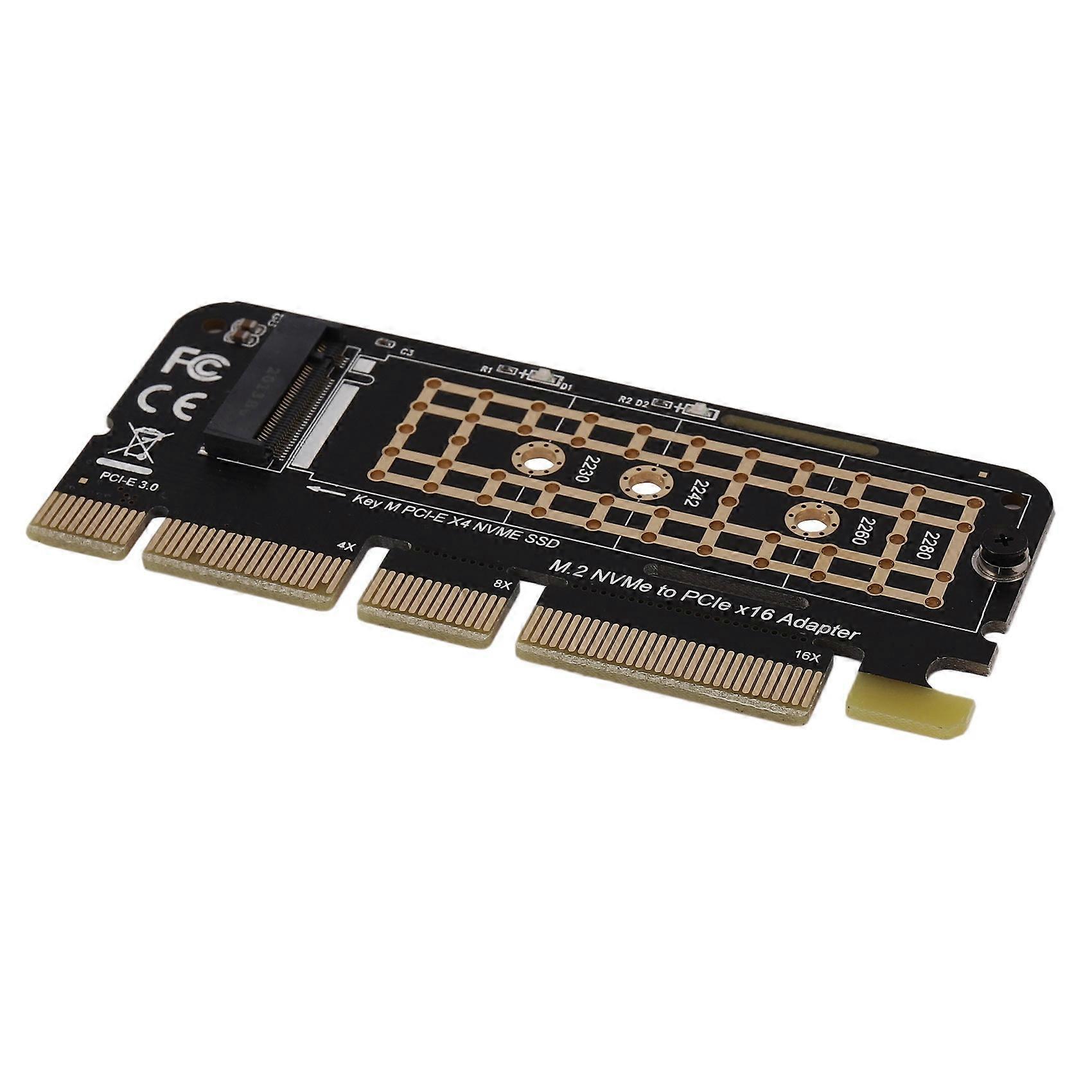M.2 NVMe SSD To PCI-E X16 Converter Card NGFF M-Key M.2 PCIe PCI ...
