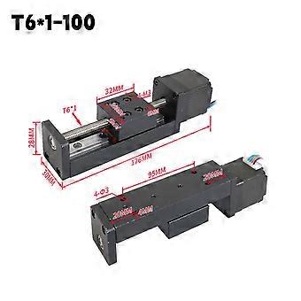 150mm Linear Sliding Table with T6 Guide Rail and Nema11 Stepper Motor High Precision&Low Noise ...