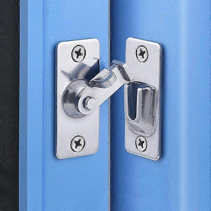 90 Degree Door Lock Latch, Stainless Steel Safety Angle Lock Catch for ...