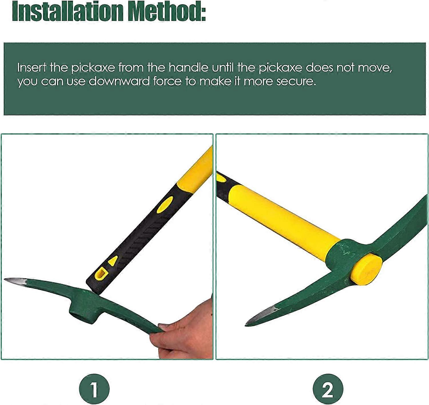 Mockock met plastic handvat Pickaxe Pick Mockock Pick Axe Schoffel voor ...