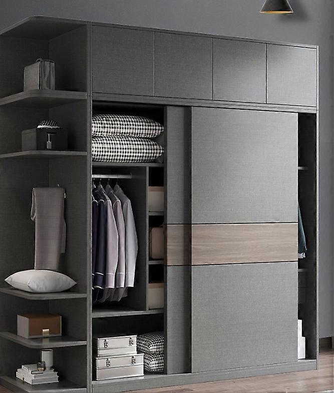 2 Pcs Wardrobe Sliding Door, Furniture Sliding Wheels, Wardrobe Closet ...