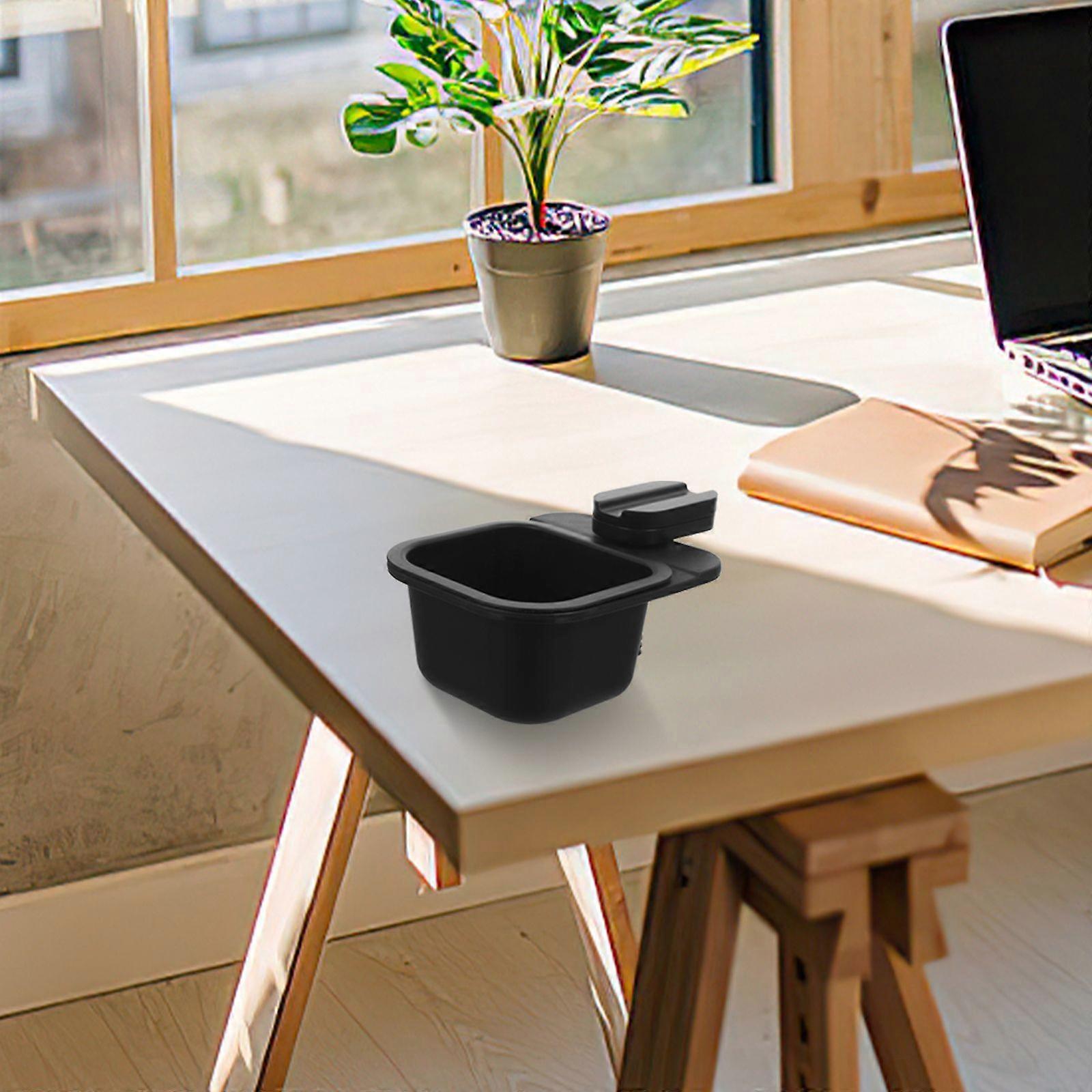 Clip-on Small Trash Can Mini Waste Can Rotatable Garbage Can Table ...