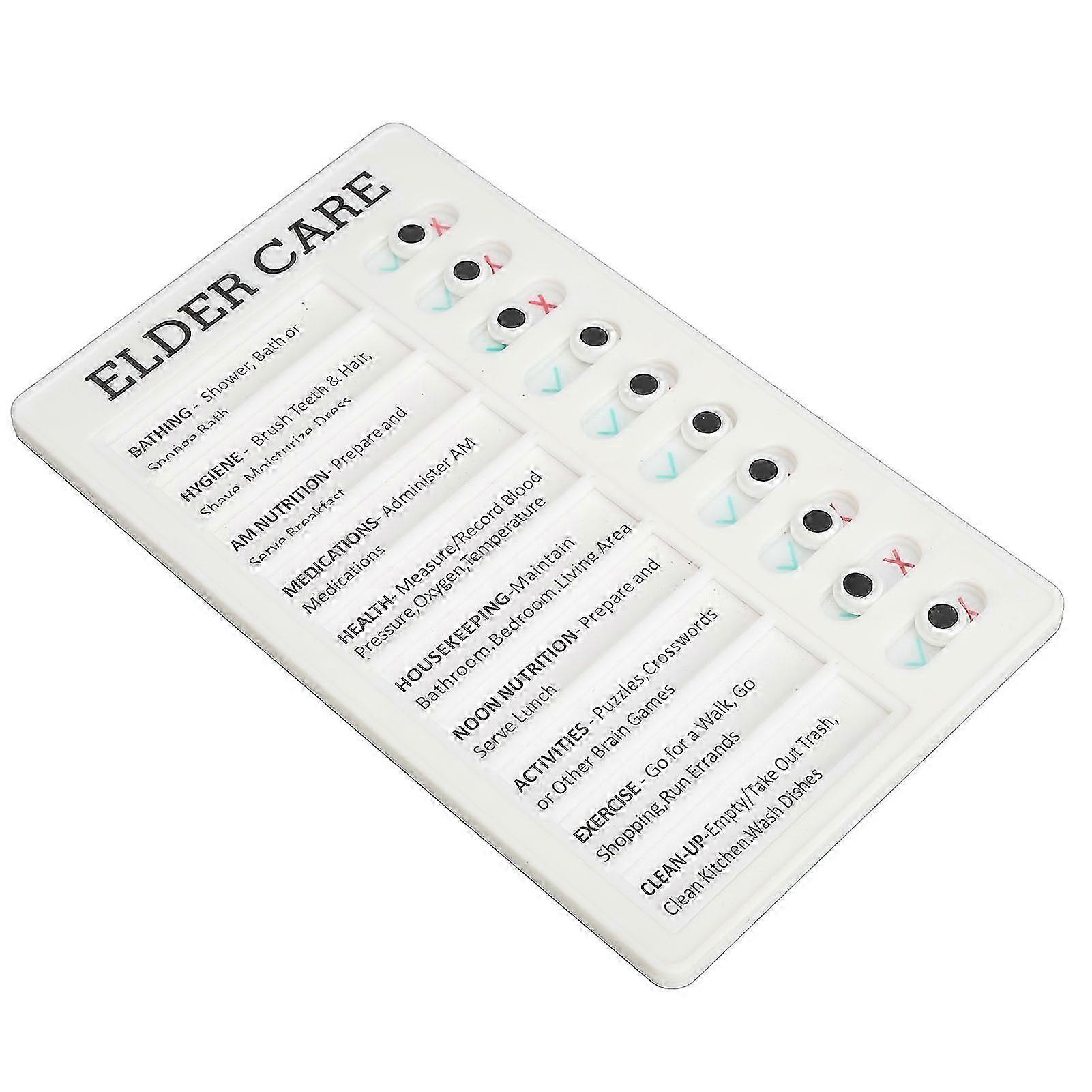 Elder Care Sliding Task Board - 4-Piece Daily Schedule Organizer with ...