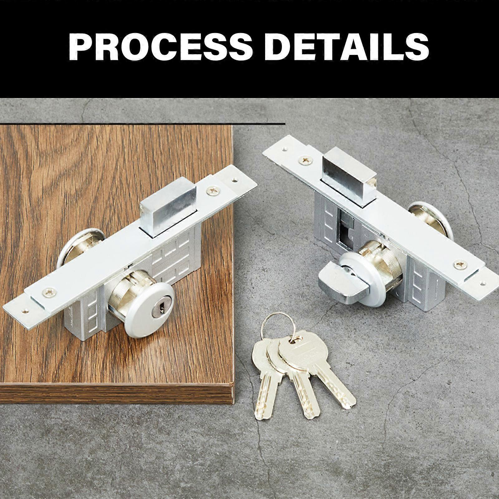 Double Sided Lock Set for Double Swing Doors Double Access Door Lock ...