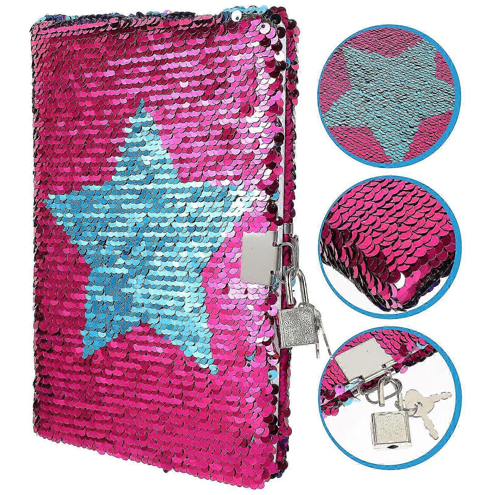 Reversible Sequin A5 Notebook - Student Novelty Notepad with Sequin ...
