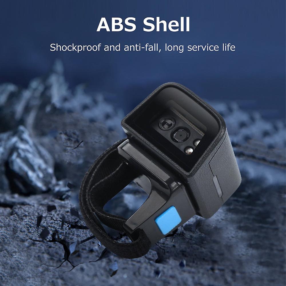 Wearable ring type barcode scanner usb wired+2.4g+bt three-mode ...