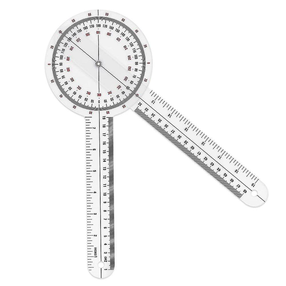 12 Inch Goniometer,transparent Orthopedic Angle Ruler Plastic ...