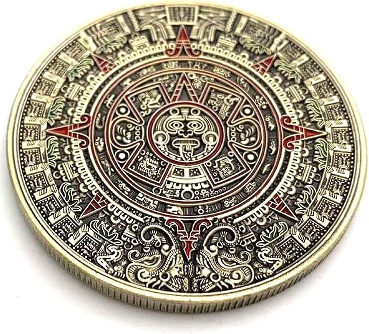 Mayan Aztec Calendar Art Prophecy Culture Challenge Coin,mexican Maya ...