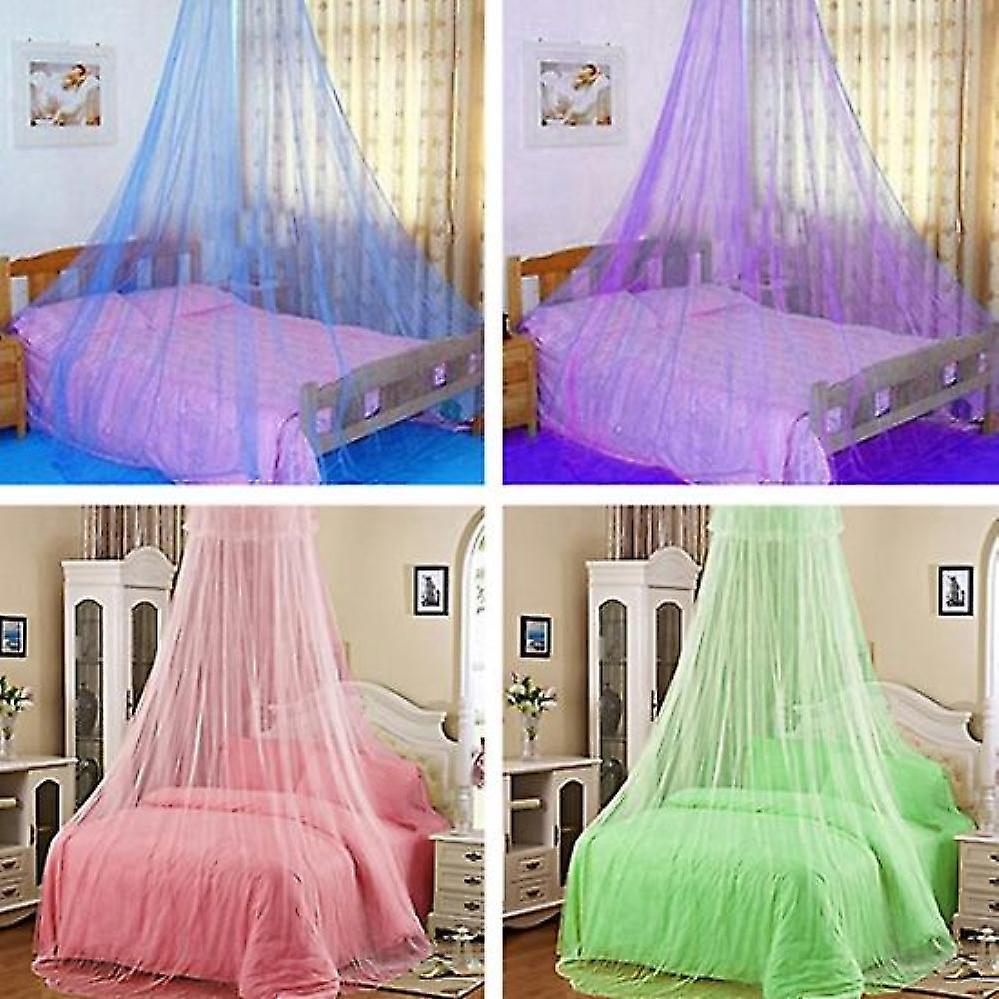 Elegant Lace Insect Bed Canopy Netting Curtain Round Dome Mosquito Net ...