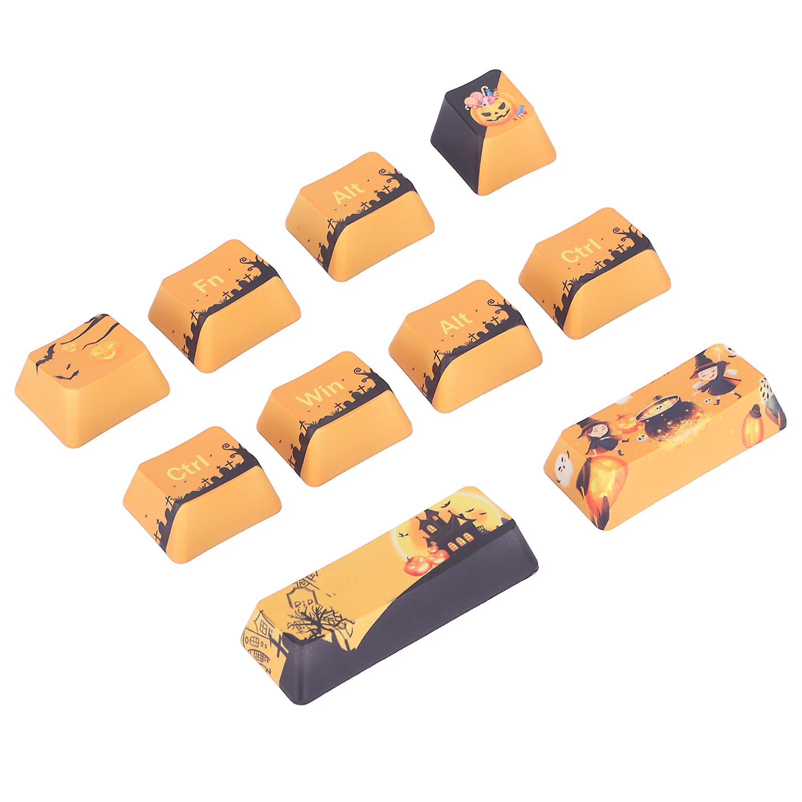 Keycaps PBT Material Halloween Theme Excellent Durability Easy Typing ...