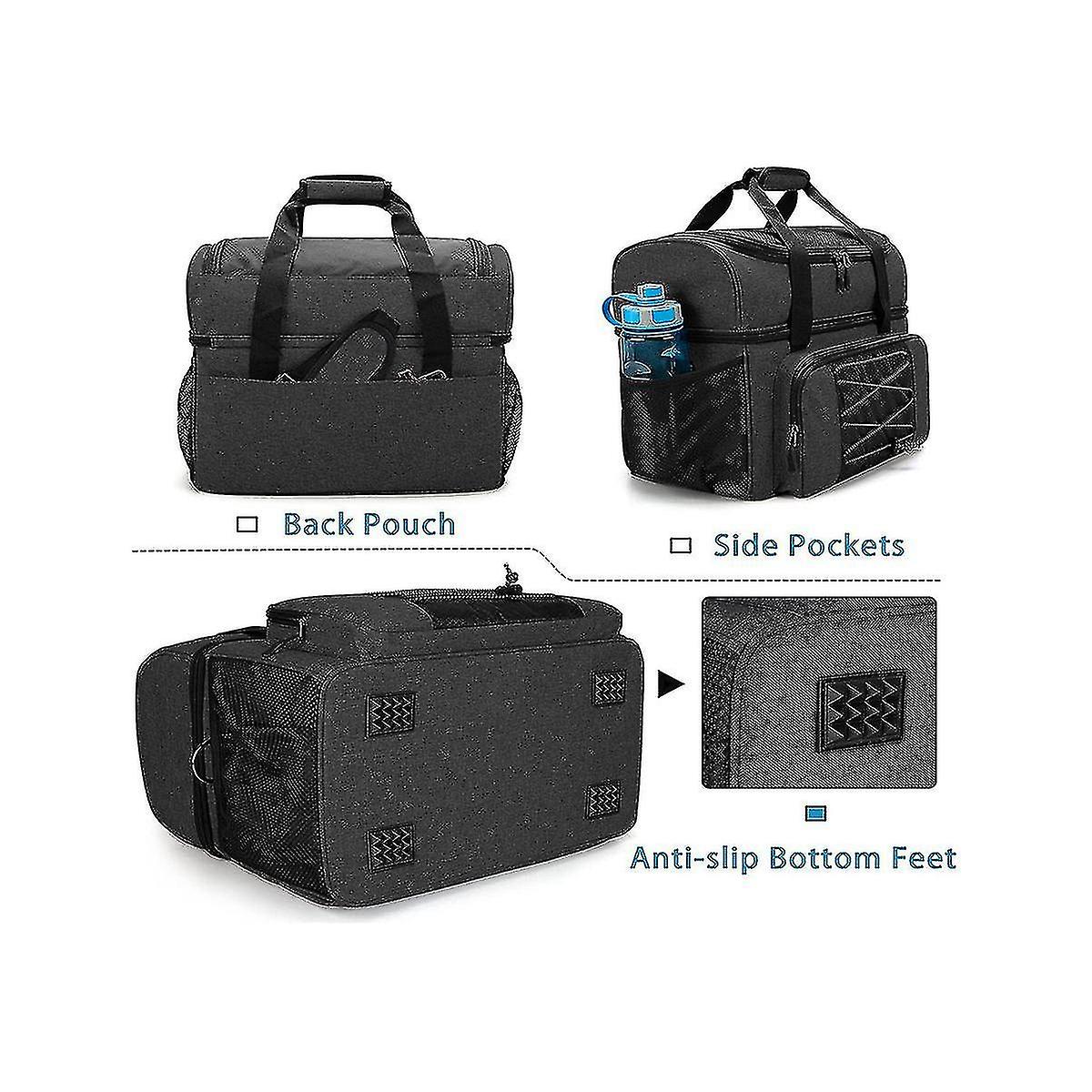 Bowling Ball Bag, 2 Balls Bowling Bag With Removable Padded Cushion And ...