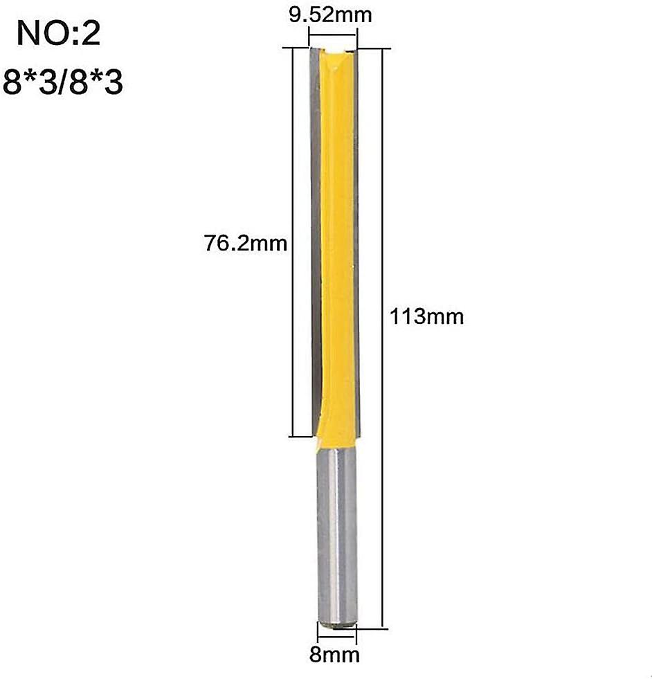Wood Cutter Extra Long Cutter Shaving Cutter Straight Bit - 76.2mm ...