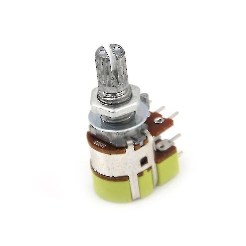 B50k 50k Ohm Dual Linear Taper Volume Control Switches Potentiometer ...