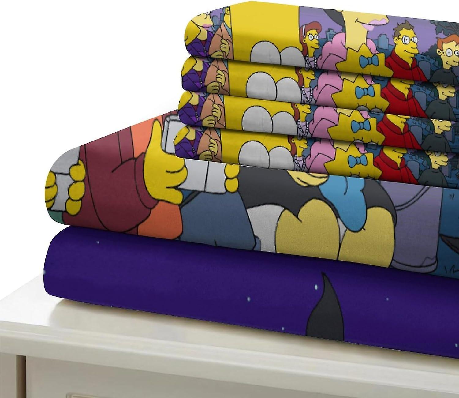EKENOZ The Simpsons Comforter Cover 3 Pieces Quilt Cover 3D Printed ...