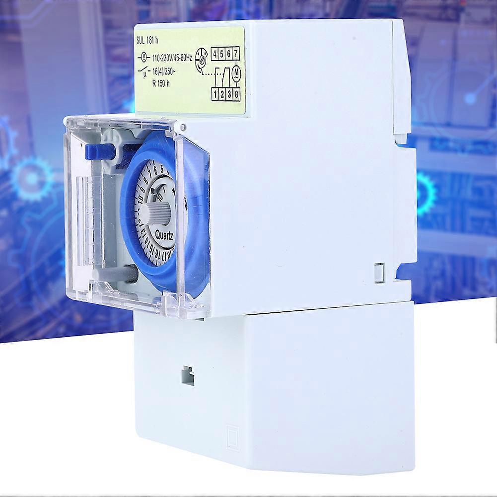SUL181h Mechanical Timer 24 Hours Quartz Motor Timer Switch Relay 110 ...