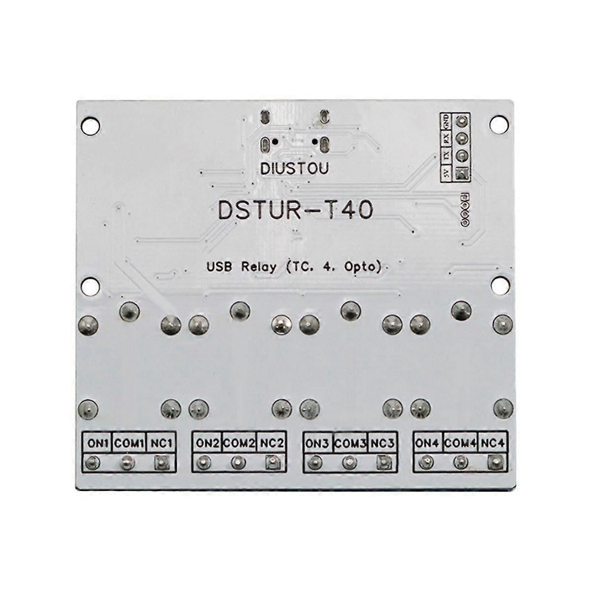 Relay Module 4 Channel USB to CH340 Serial Control Relay Module ...