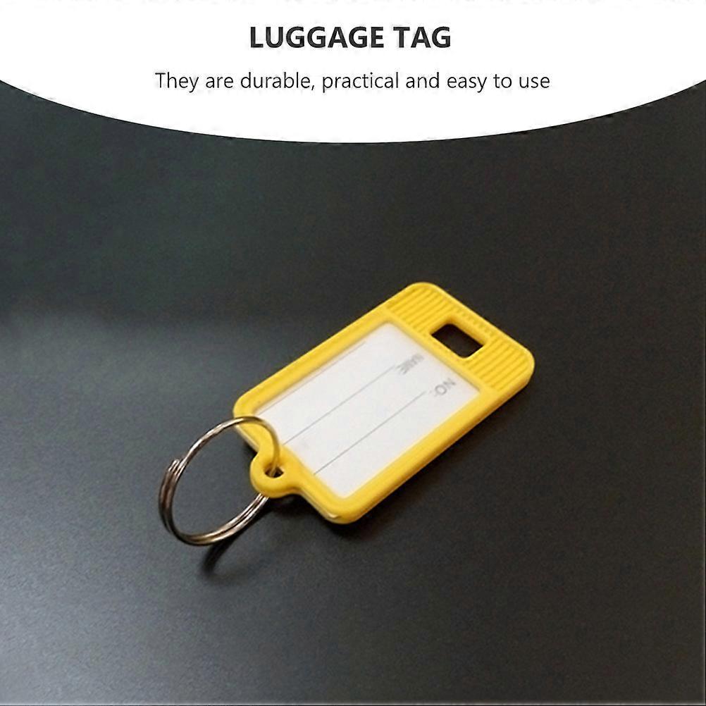 50 Pcs Blank Labels Blank Key Label Multi- Functional Key Tags Keychain ...
