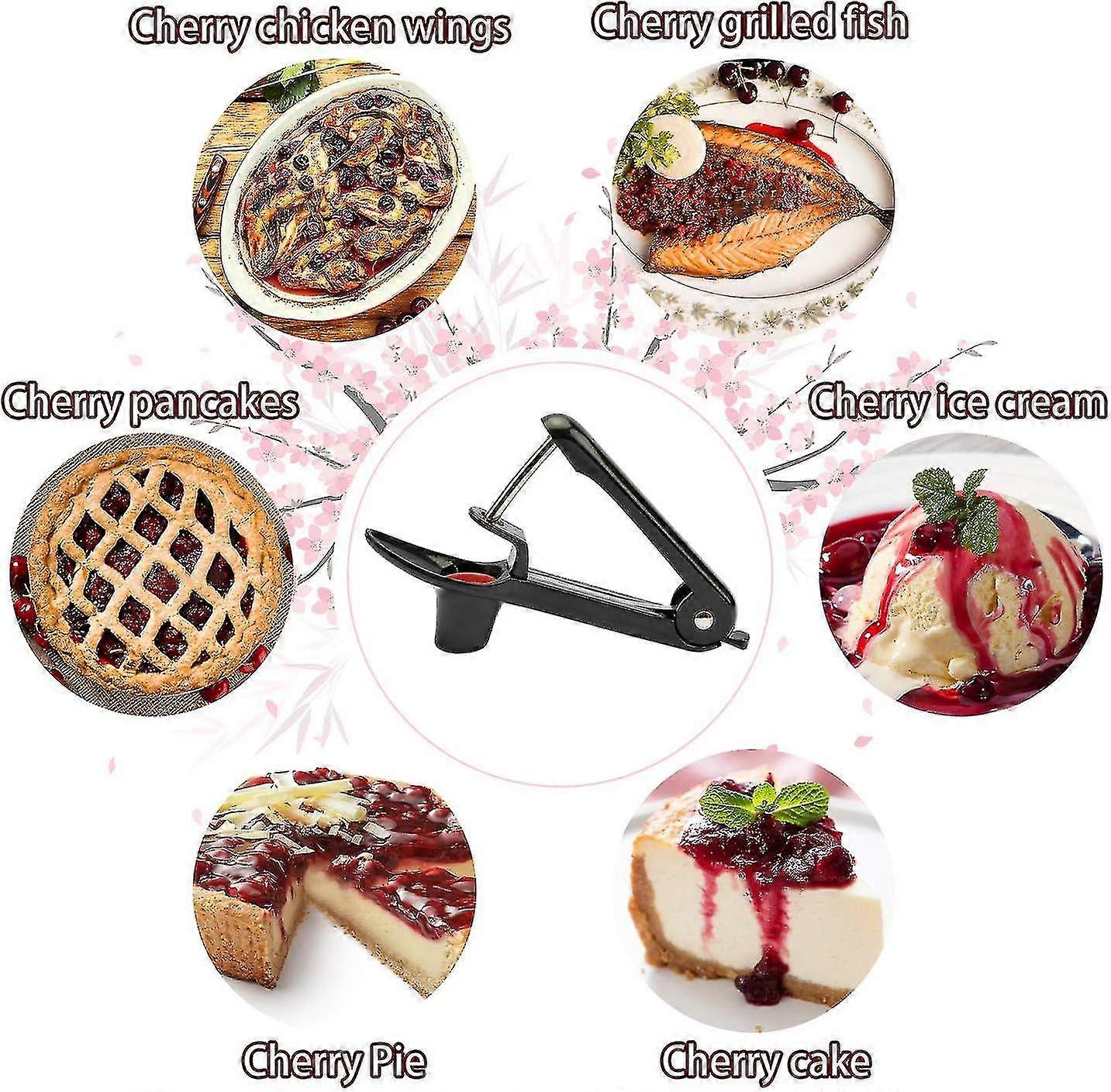 Cherry Pitter Tool Cherries Corer Pitter Tool Stainless Steel Fruit Pit ...