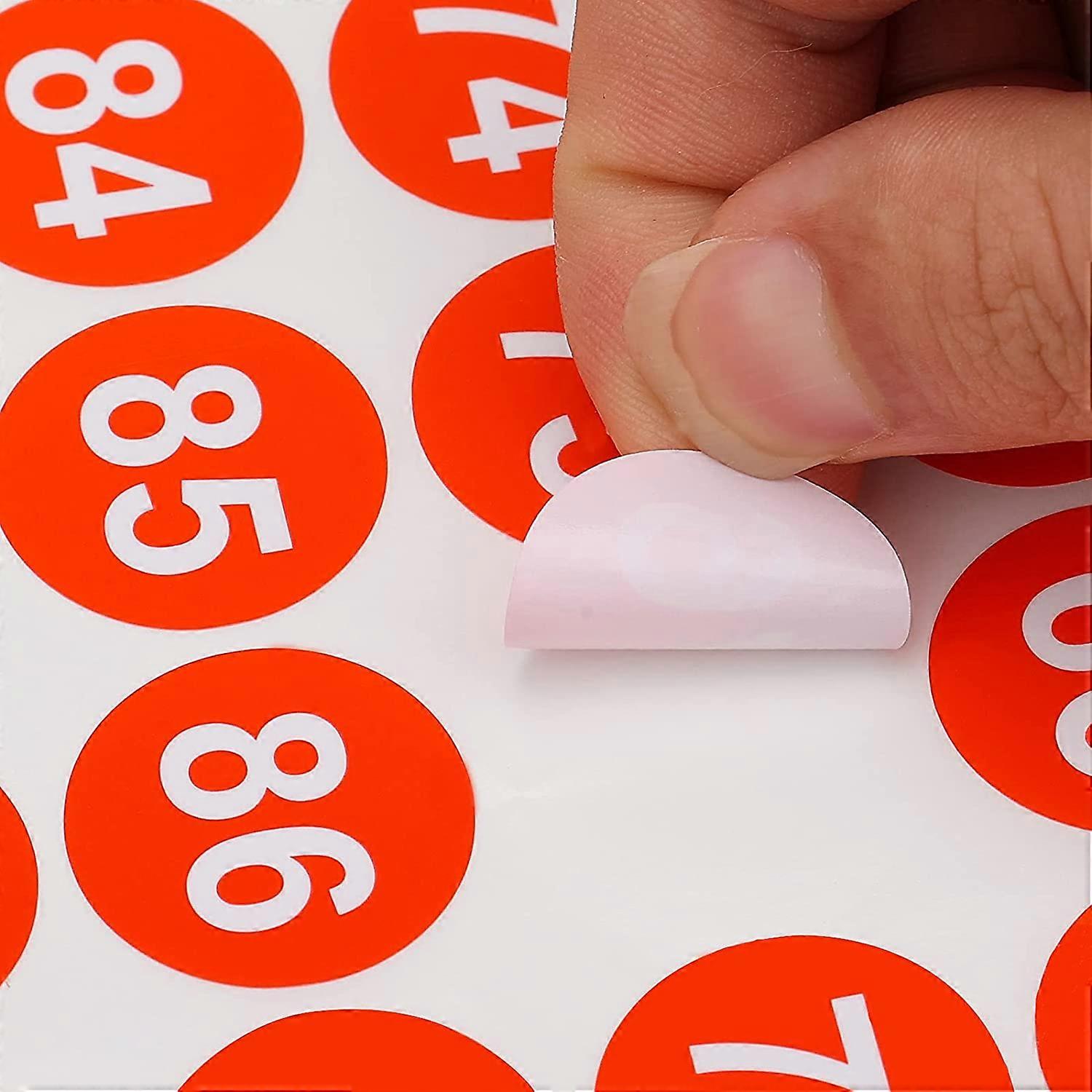 10 Sheets of Number Stickers 5 Packs 1-100 Vinyl Number Stickers Waterproof Labels Sort | Fruugo UK