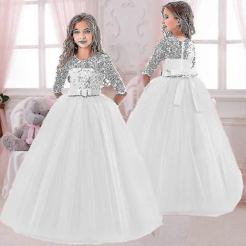 2023 Summer Girls Dress Long Bridesmaid Kids Dresses For Girls Children ...