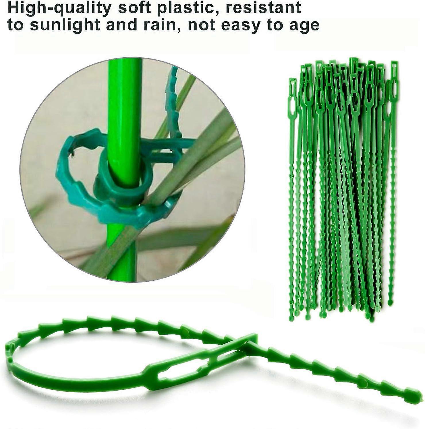 110PCS Adjustable Plant Tie Plastic Cable Tie Set Twist Ties for Green ...
