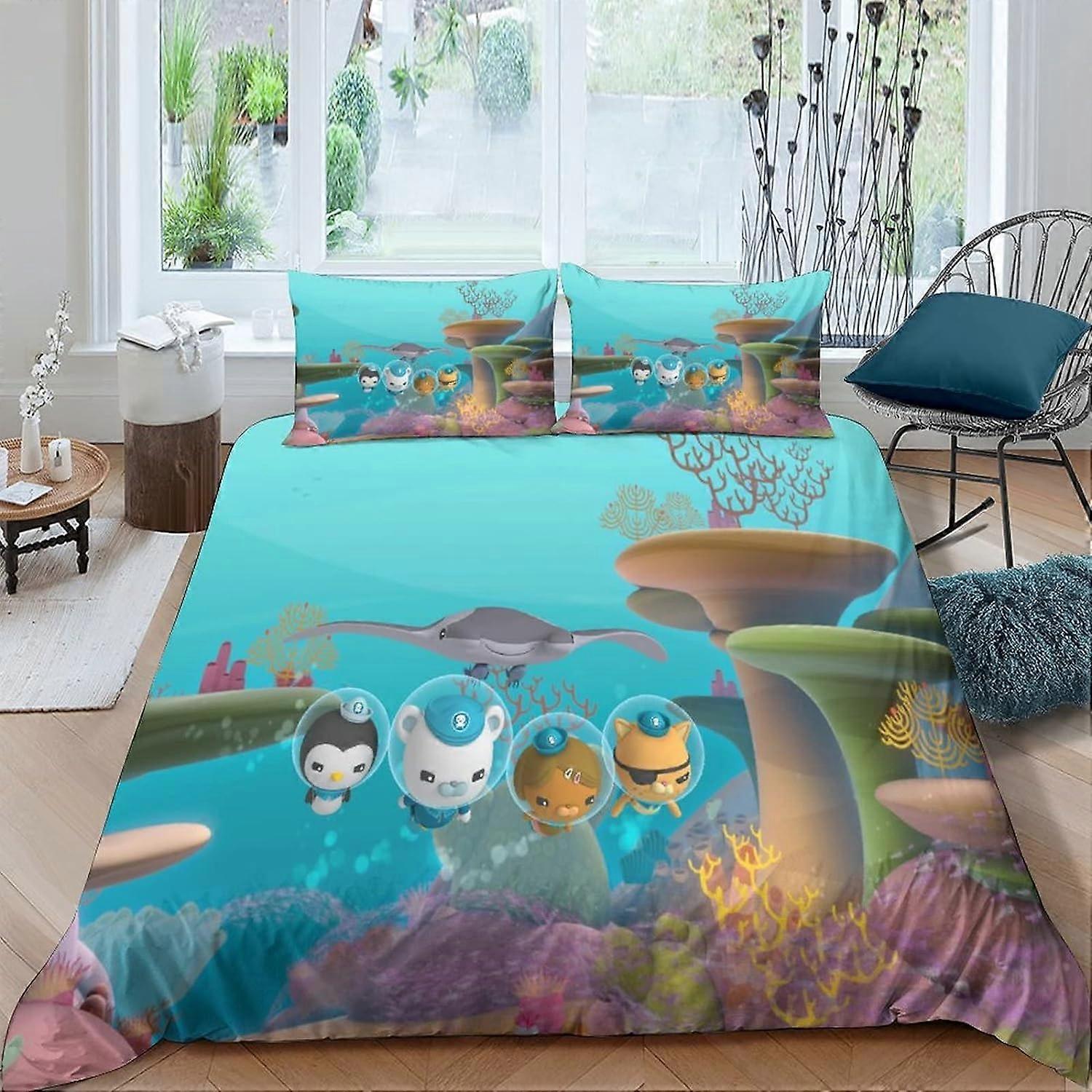 The Octonauts Bedding Set Cartoon Duvet Cover 3D Printed Bedding Set ...