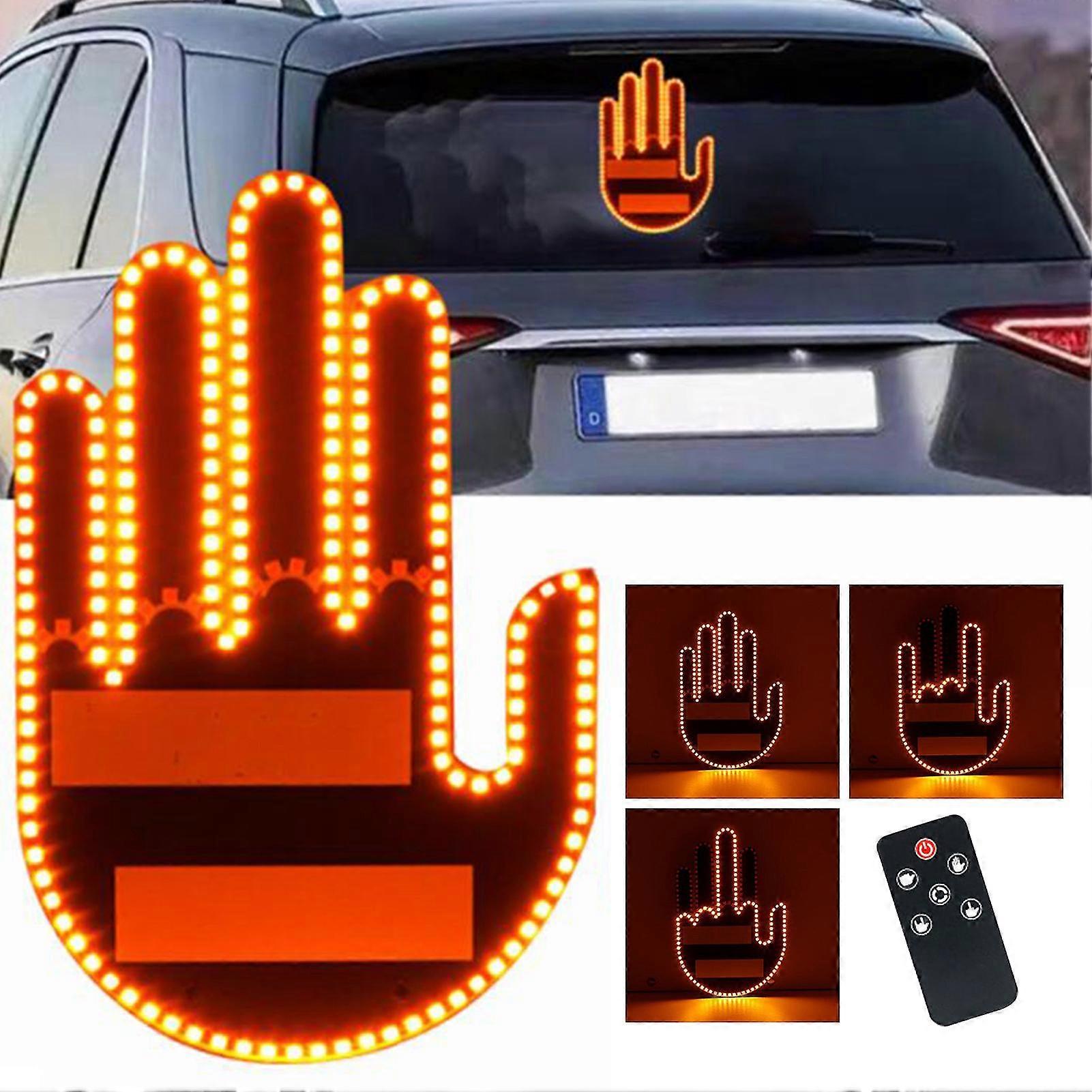 Car Gesture Tail Light LED Indicator with Remote Control Easy Install ...