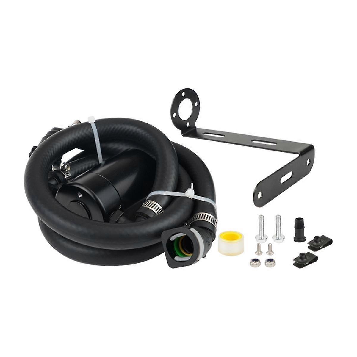 For 15-21 3.5 V6 Turbo Oil Separator Kit Black Billet Oil Separator ...