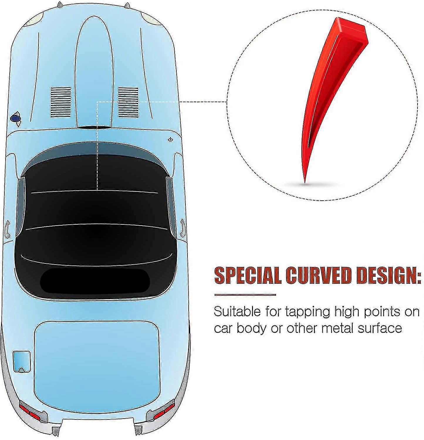 4 Pieces Window Curved Wedge Paintless Dent Repair Tools Plastic Car ...