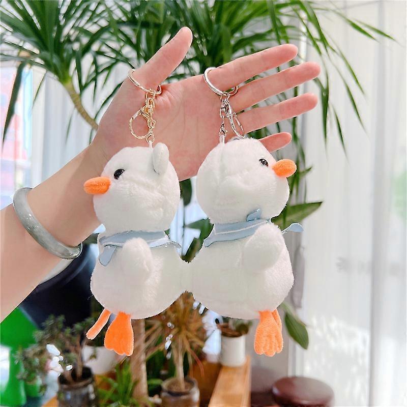 2pcs Duck Ornament Plush Duck Keychains Backpack Hanging Key Pendants ...
