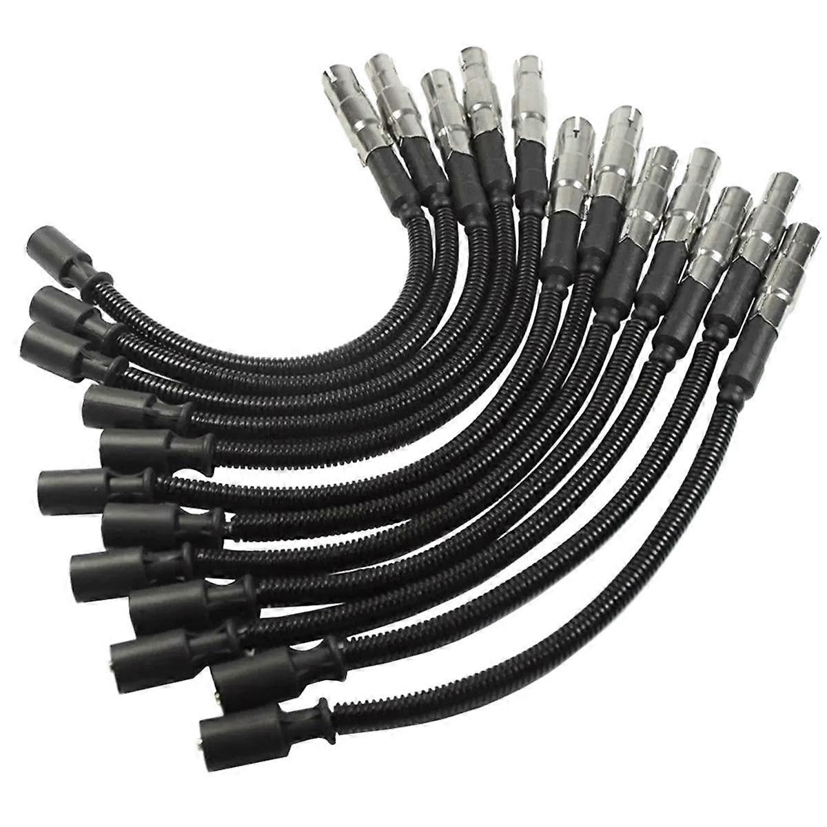 12PC Spark Plug Wires Ignition Wire for C E Class E320 W210 W203 W211 ...