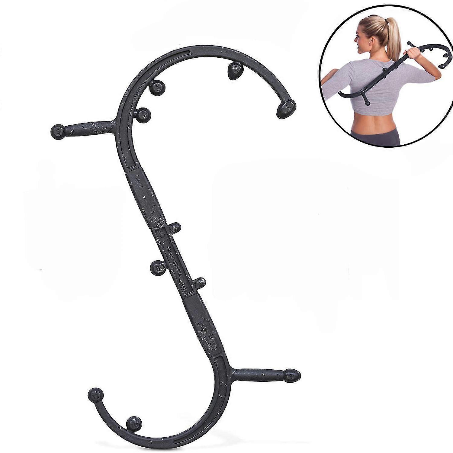 trigger point massager + massage nubs massage hook rod back | Fruugo UK