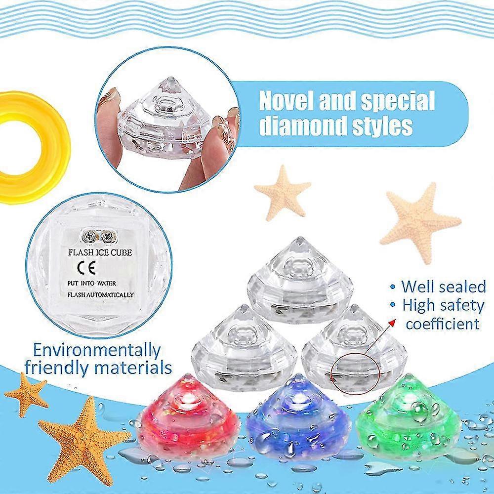 12 Pcs Diving Gem Shaped Pool Toy For Kids Diamonds Shaped Multi-color ...