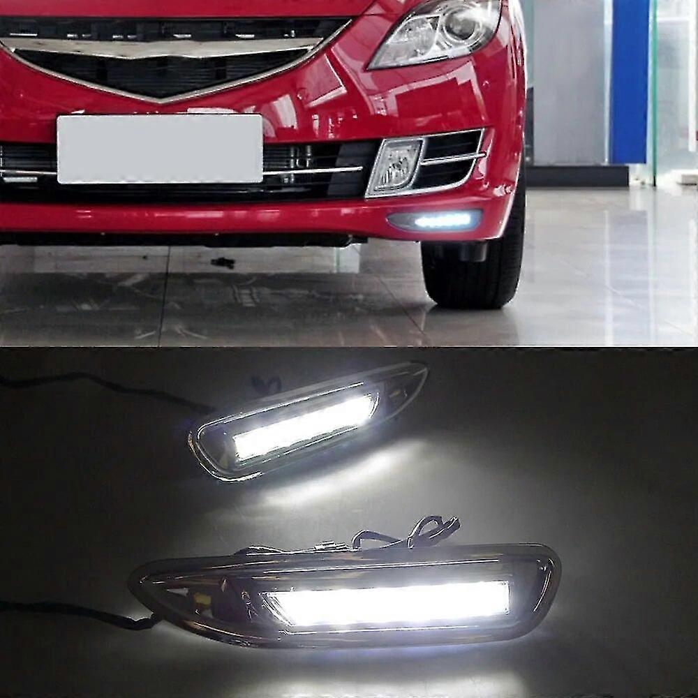 2PCS For Mazda 6 Mazda6 2008 2009 2010 LED DRL Daytime Running Light ...