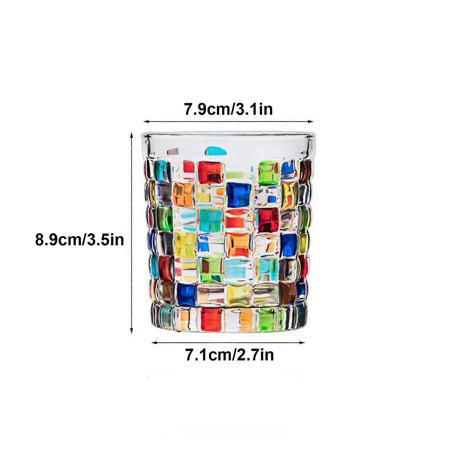 New Arrive Colorful Drinking Glasses, Hand Painted Colored Water ...