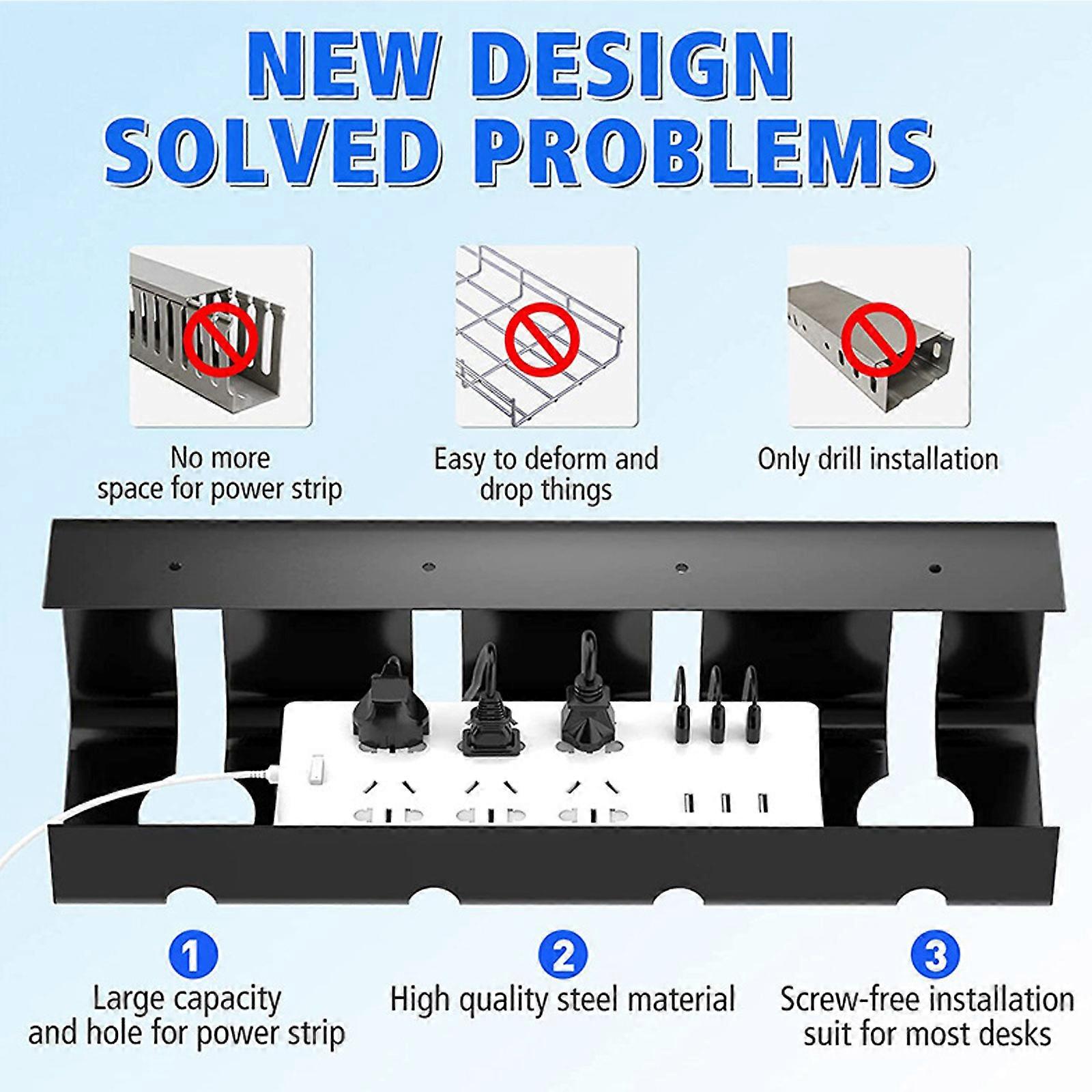 Cable Management Under Desk No Drill Under Desk Cable Management Cable ...