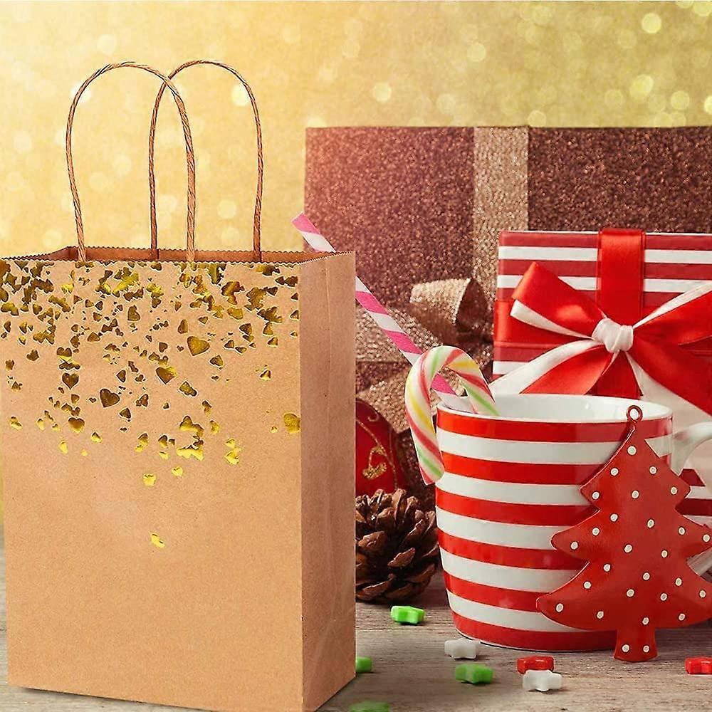 12 Pieces Paper Bags, Gift Pouches, Gift Bag, Kraft Paper Bag, Kraft ...
