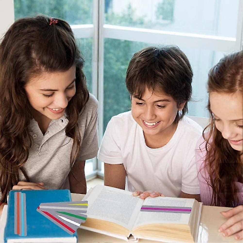 16 Pcs Reading Ruler,Dyslexia Guided Reading Strip, Colored Highlight ...