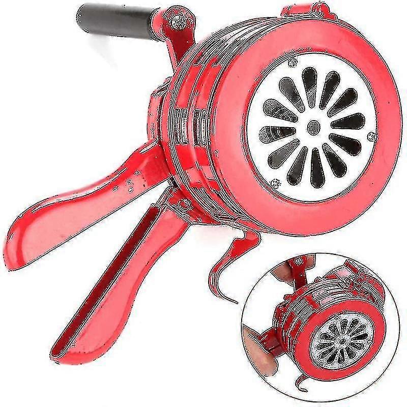 Hand Siren Aluminum Housing Siren Hand Crank Foldable Alarm Siren,red ...