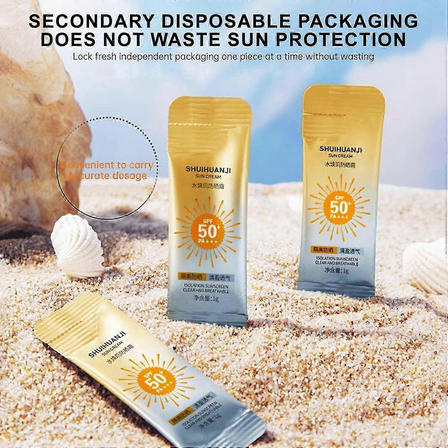30Pcs Mini Sunscreen SPF 50+, Travel Size Sunscreen Moisturizing ...