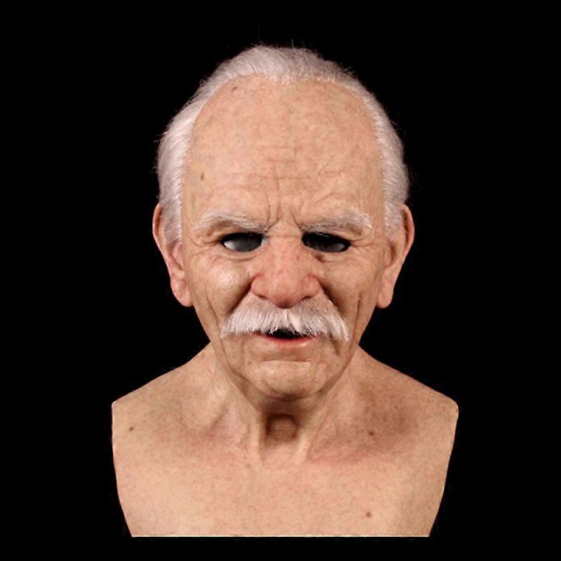 Latex Realistic Mans Face Cover Mask Male Disguise Halloween Party ...