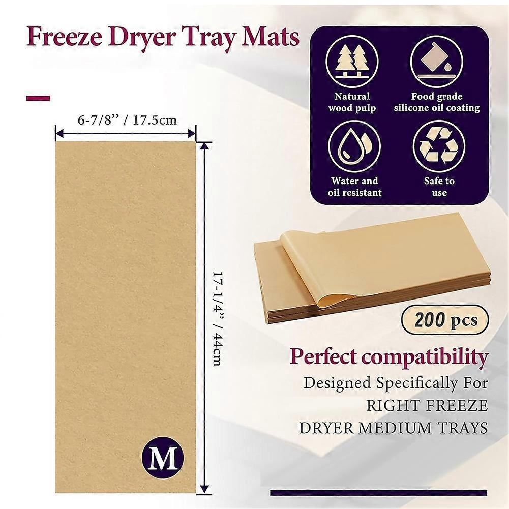 200 Packs Parchment Paper Sheets for Freeze Dryer - Dryer Accessories ...