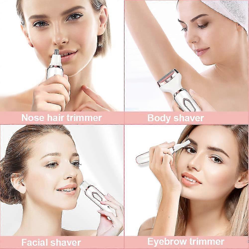 4 In 1 Electric Ladies Shaver Usb Rechargeable Waterproof Ladies Shaver ...