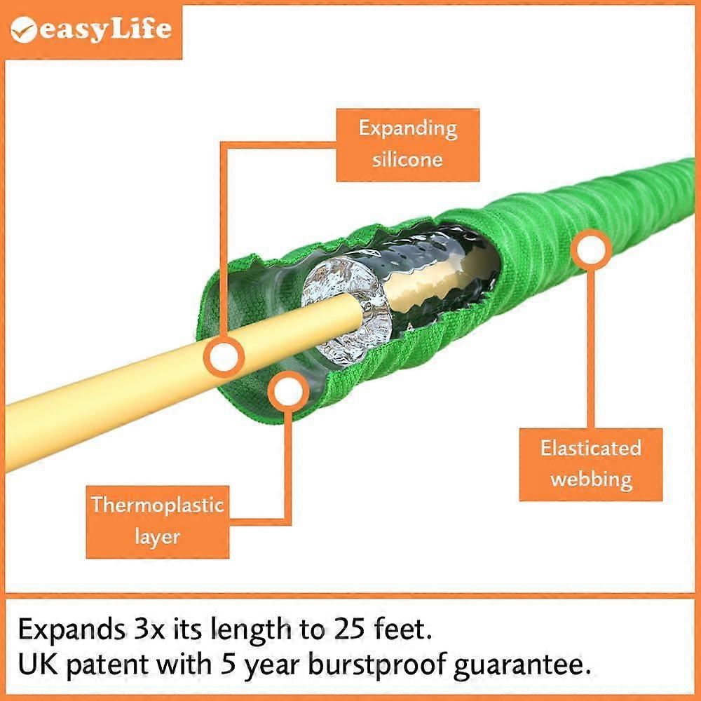 Easylife Green 25ft Expanding Hercul-Easy Hose | Fruugo UK