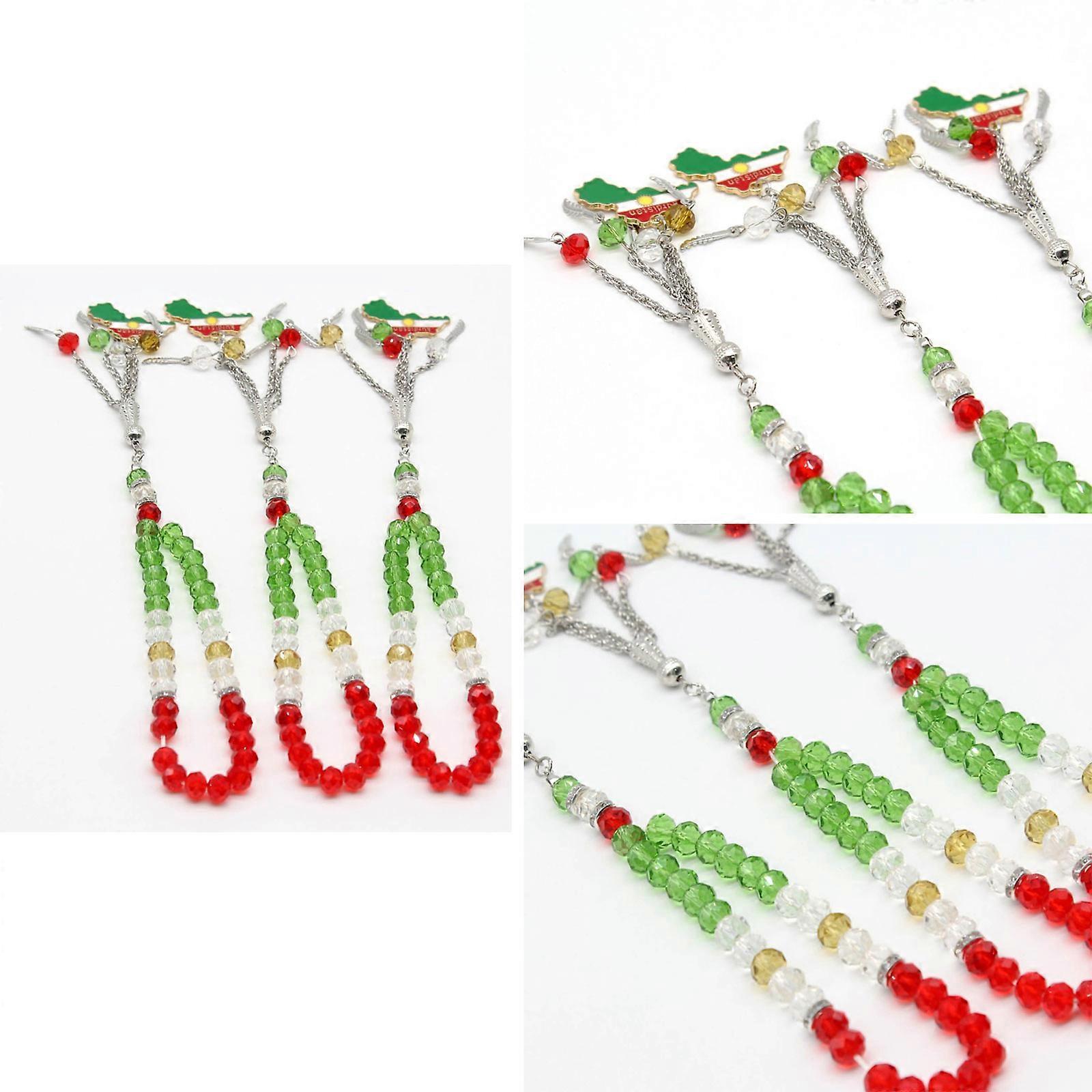 Kurdistan Map Flag Rosary Bracelet 33 Beads Islamic Prayer Beaded ...