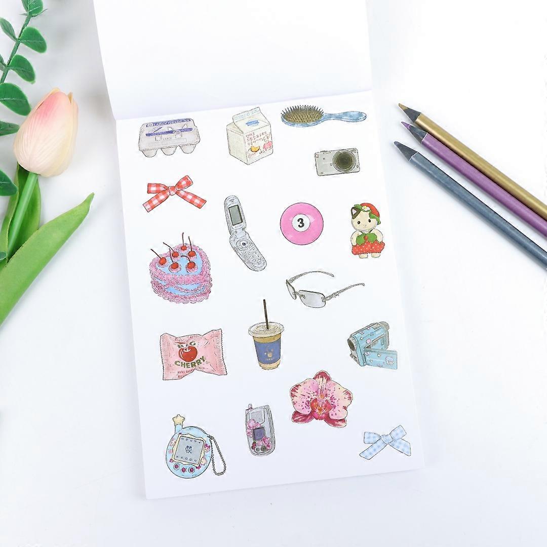 Girlhood Sticker Book, Fruity Icons & Pastel Letters Tickets DIY ...