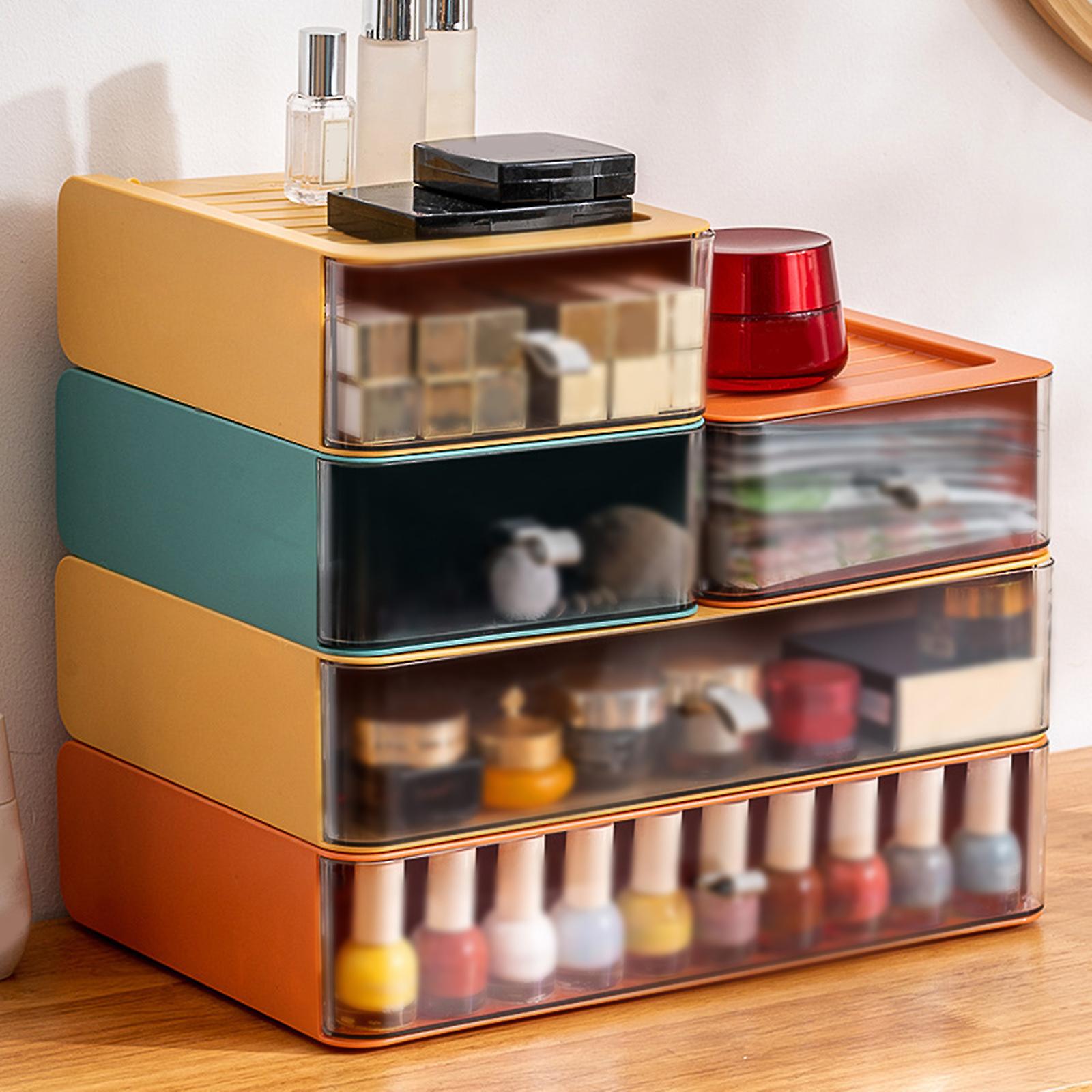 Transparent Desktop Organizer Large Capacity Drawer Storage Box ...