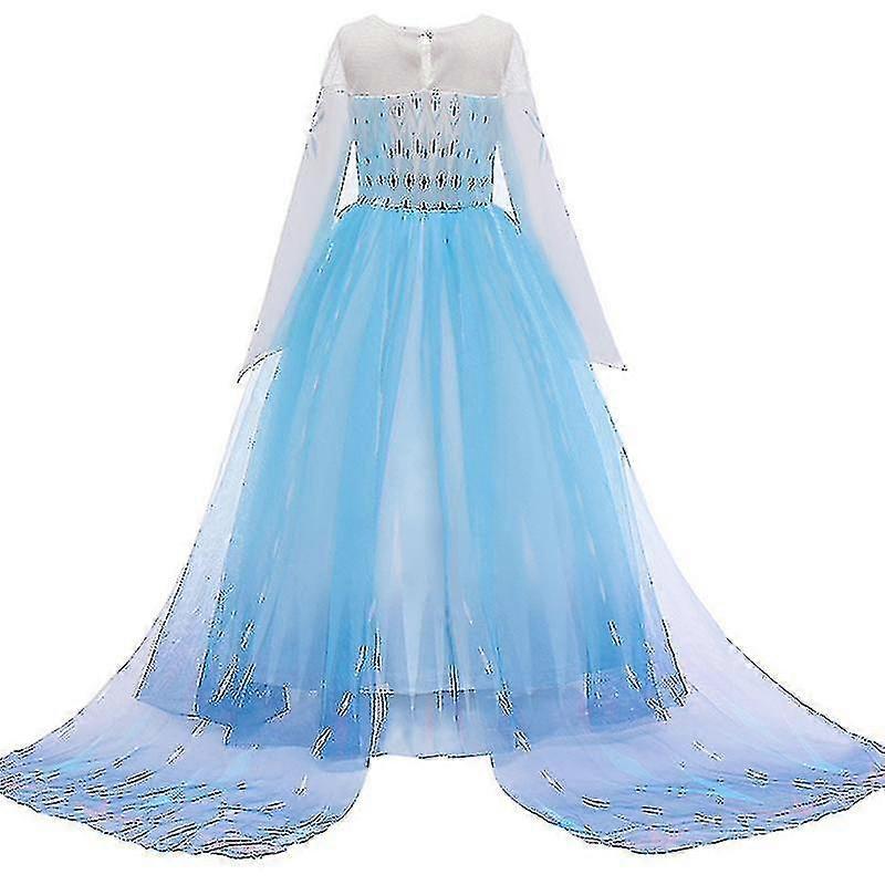 Kids Meisje Frozen Queen Elsa Prinses Jurk Pageant Verjaardagsfeest ...